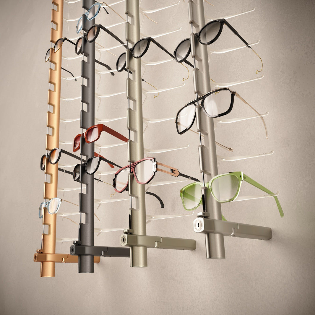 Flow Display | Glasses wall display for retail and optical stores